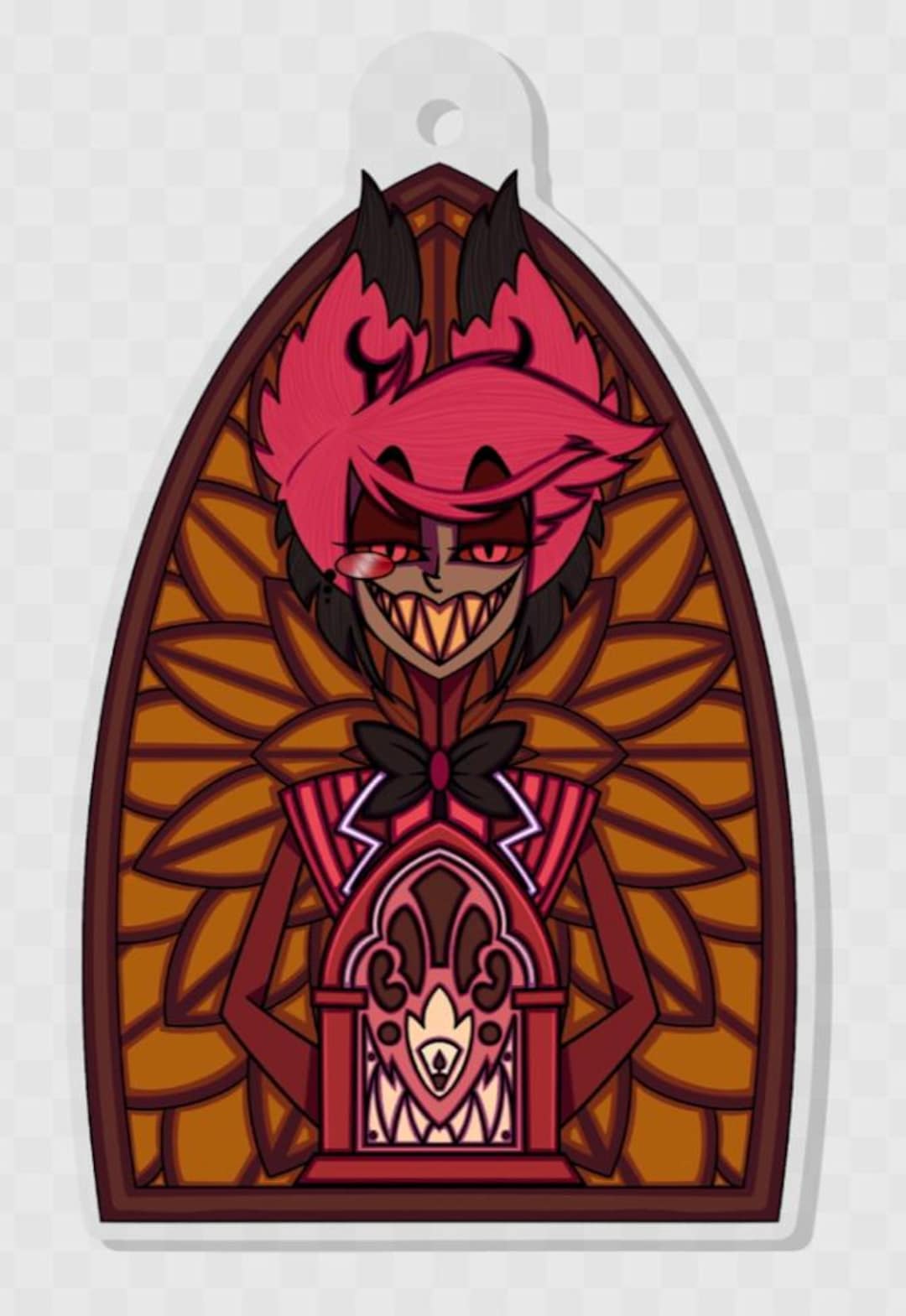 Hazbin Hotel Alastor Keychain - Etsy
