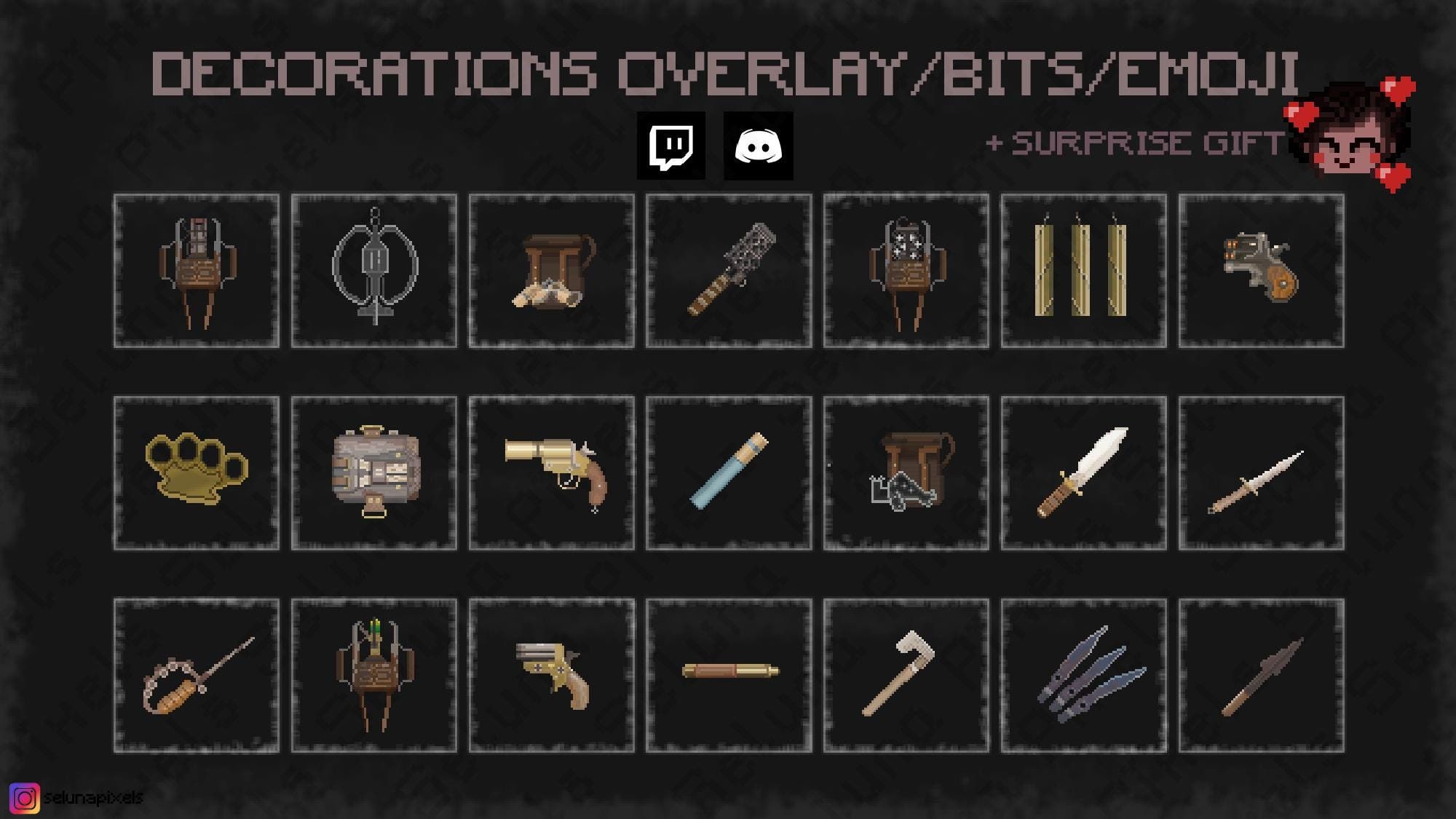 Hunt Showdown - Overlay Decorations,bits,emoji Discord/twitch - Etsy