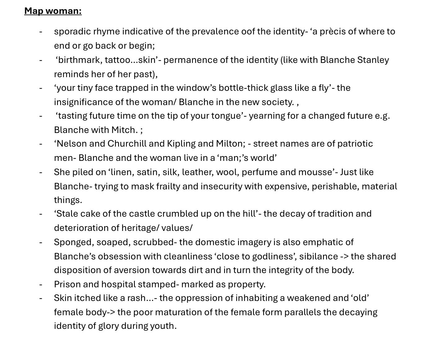 A-level English Literature: A Streetcar Named Desire Revision Guide - Etsy