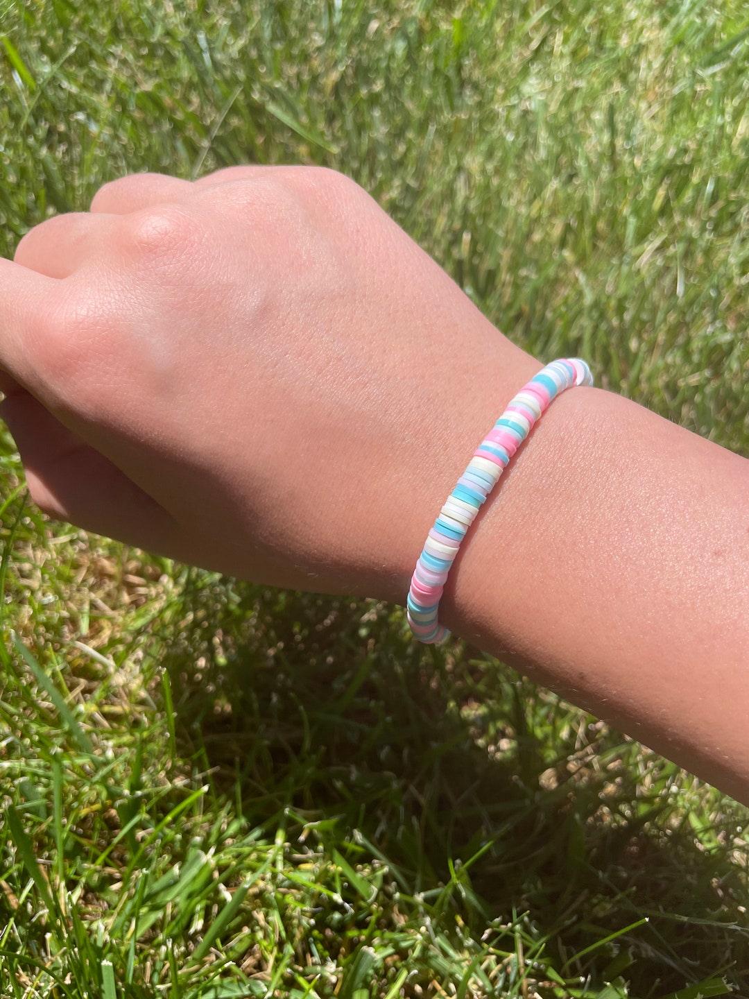 Preppy Confetti Preppy Clay Bead Bracelet Clay Bead Bracelet Heishi ...