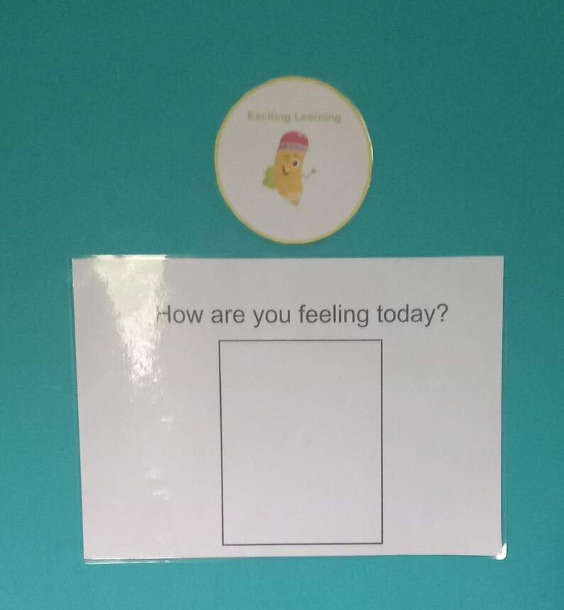 Feelings Board With Stick on Velco Feeling Cards - Etsy