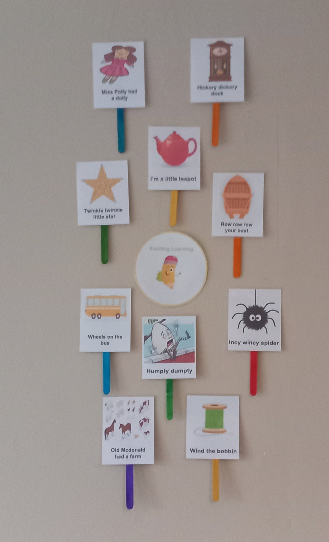 Nursery Rhyme Cards, Educational Print, Teacher Classroom Decoration ...