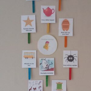 Nursery Rhyme Lollipop Cards - Etsy