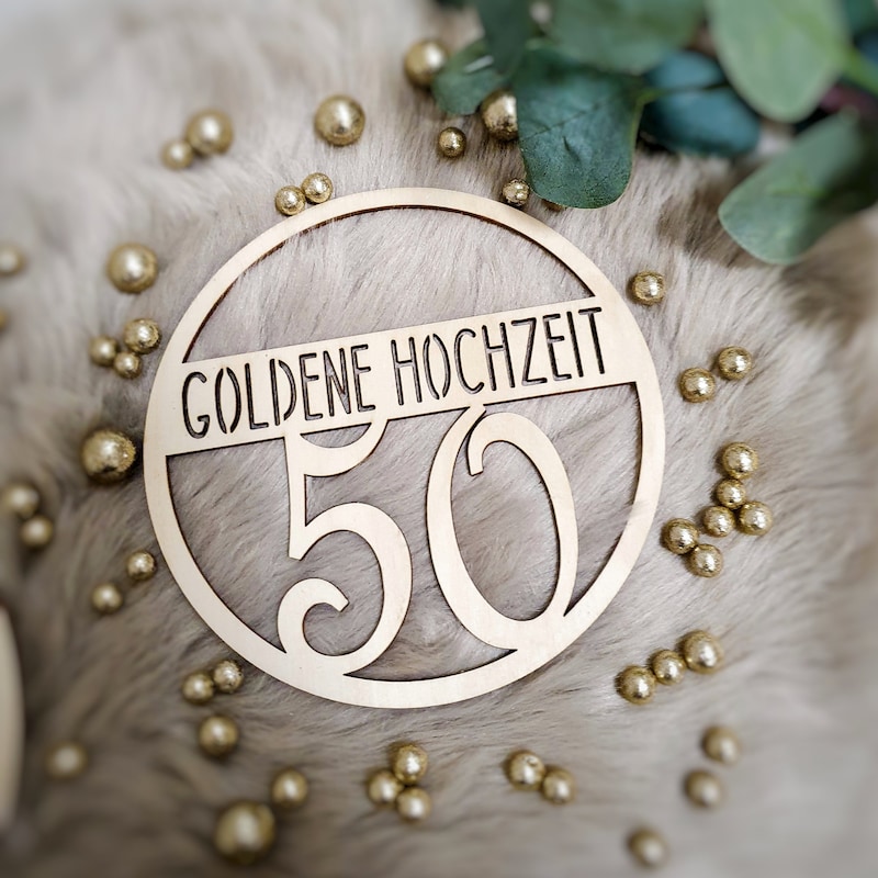 Goldhochzeit Deko Goldene Hochzeit Haustur