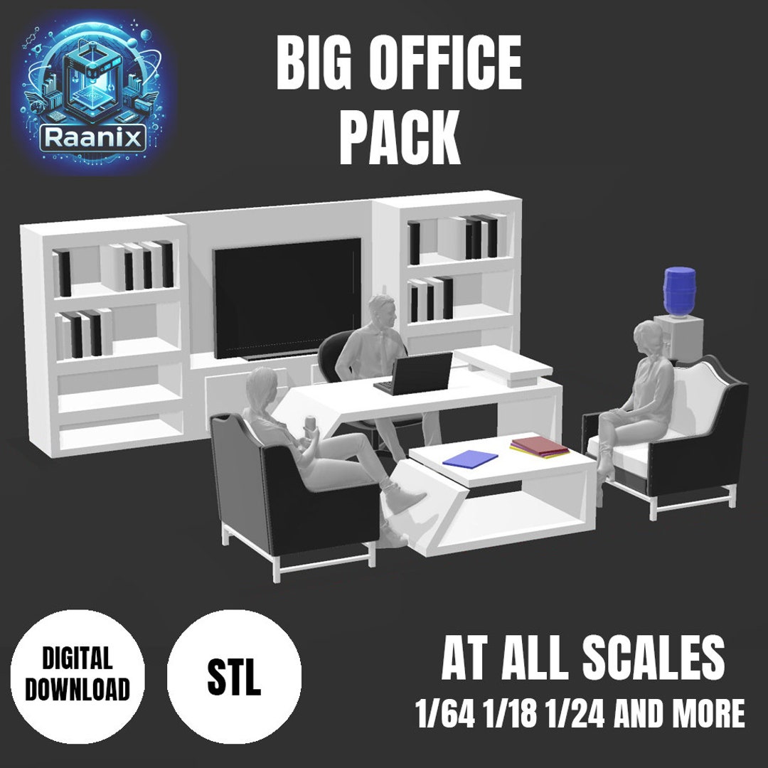 Big Office Pack | Stl Pack | 3d File | Garage Stl | Office Pack - Etsy