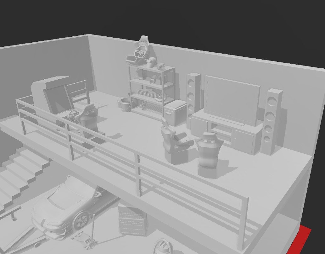 Dream Garage Pack | Stl Pack | 3d File | Garage Stl - Etsy