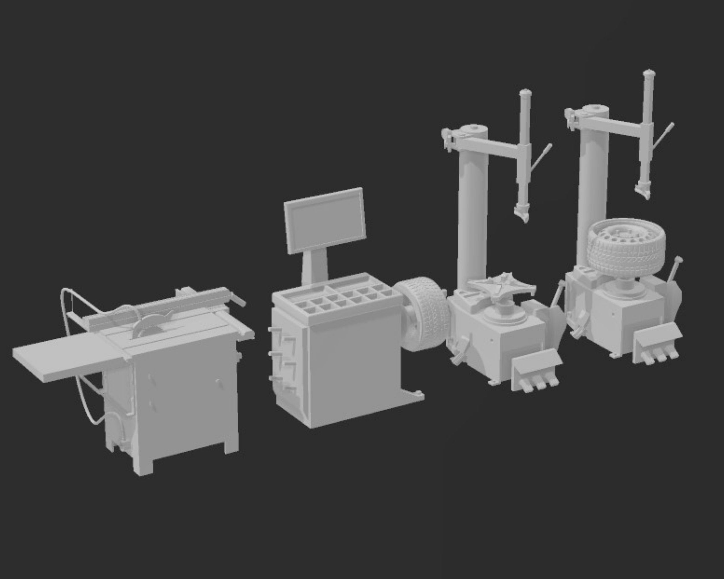 Big Garage Diorama Pack | Garage Stl | Garage Pack | Stl Pack | Garage ...