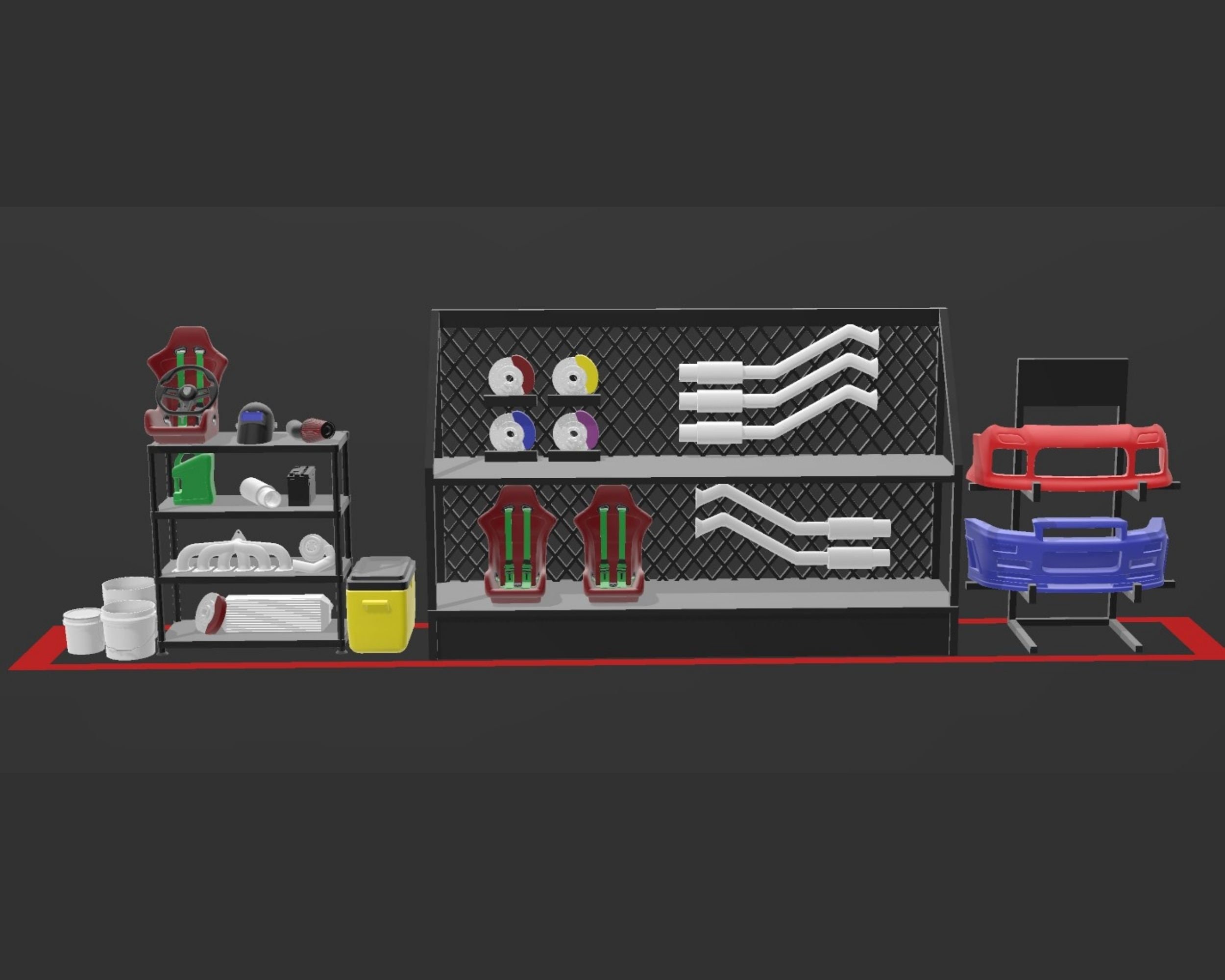 Tunner Pack | Garage Diorama | Garage Stl | Diorama Pack - Etsy