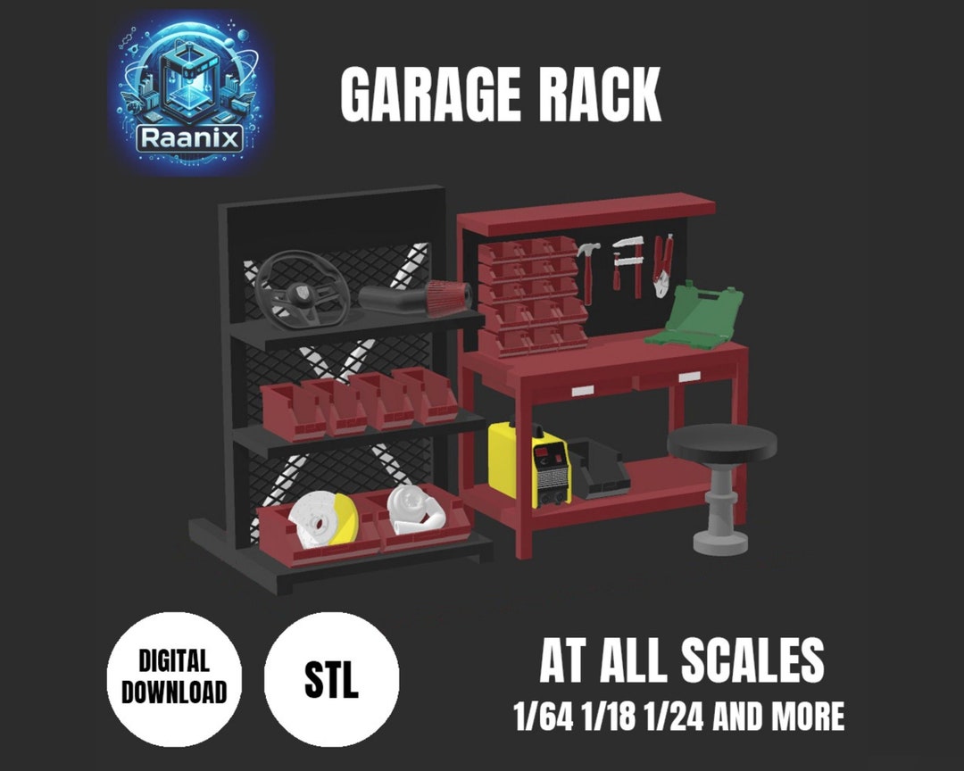 Garage Rack Pack | Stl Pack | 3d File | Garage Stl - Etsy