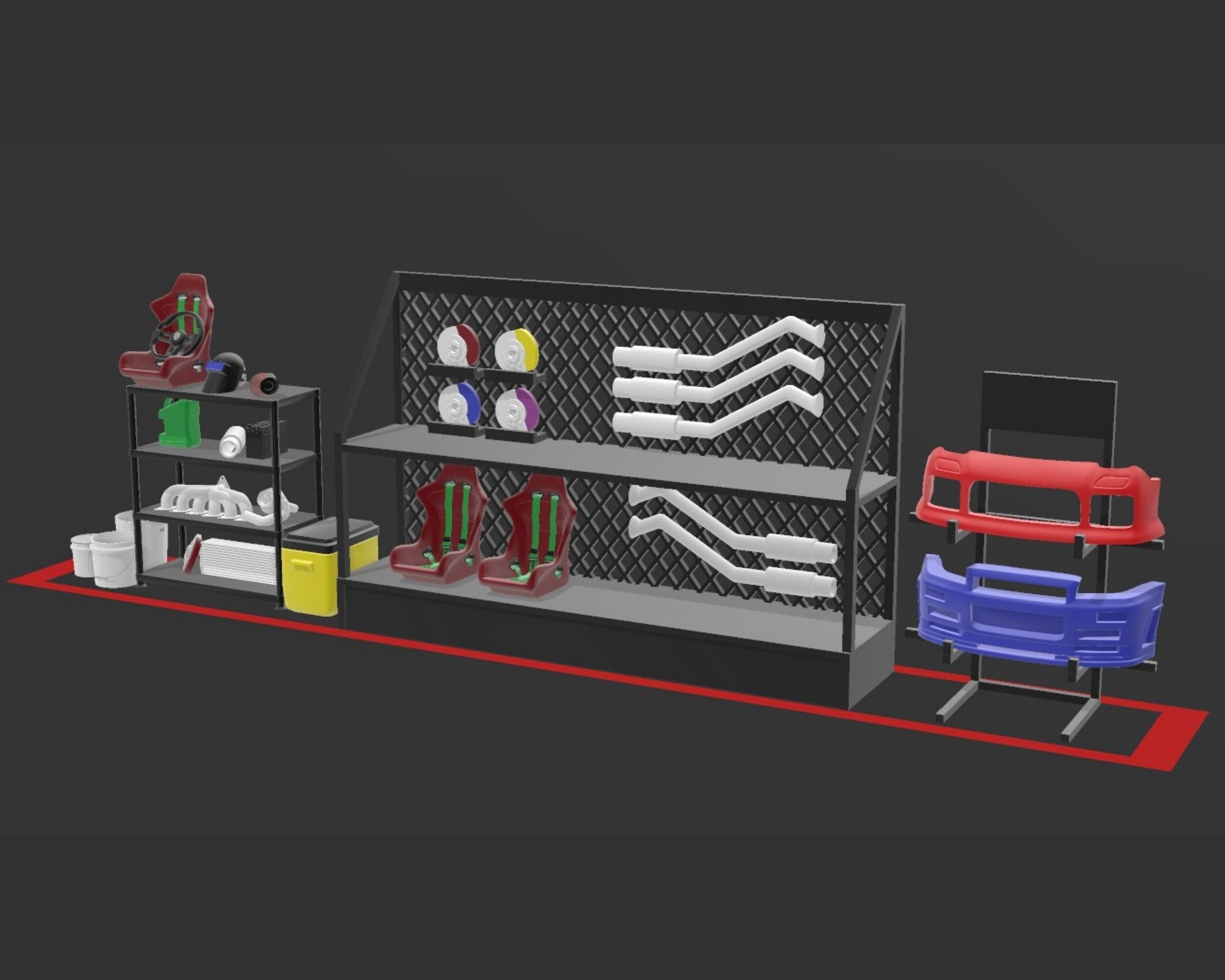 Tunner Pack | Garage Diorama | Garage Stl | Diorama Pack - Etsy