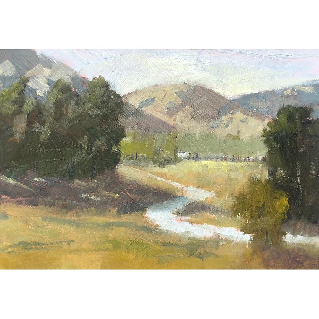 Napa Valley Countryside – Miniature Oil Landscape - Original 5x7 Inch ...