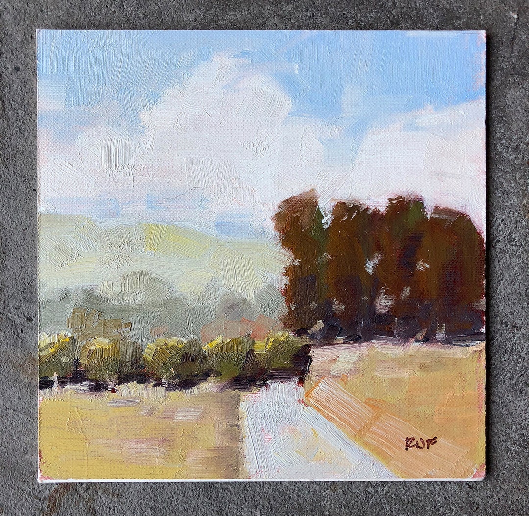 End of the Road Oil Painting Landscape Painting 5 X 7 - Etsy