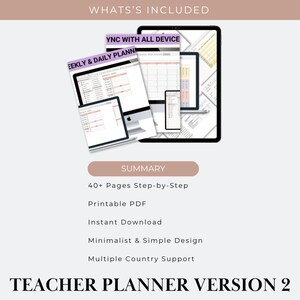 Onenote Teacher Planner Dated Undated Weekly Lesson Planner Onenote ...