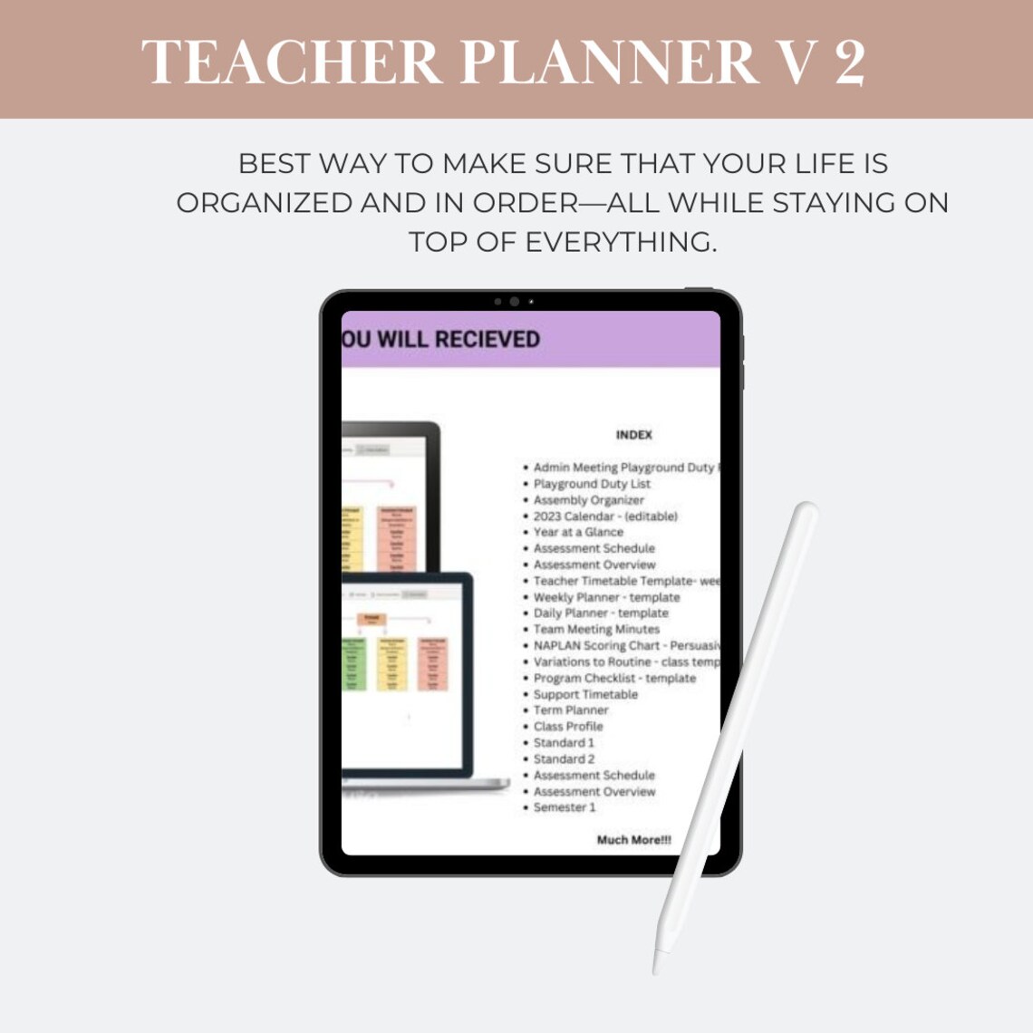 Onenote Teacher Planner Dated Undated Weekly Lesson Planner Onenote ...