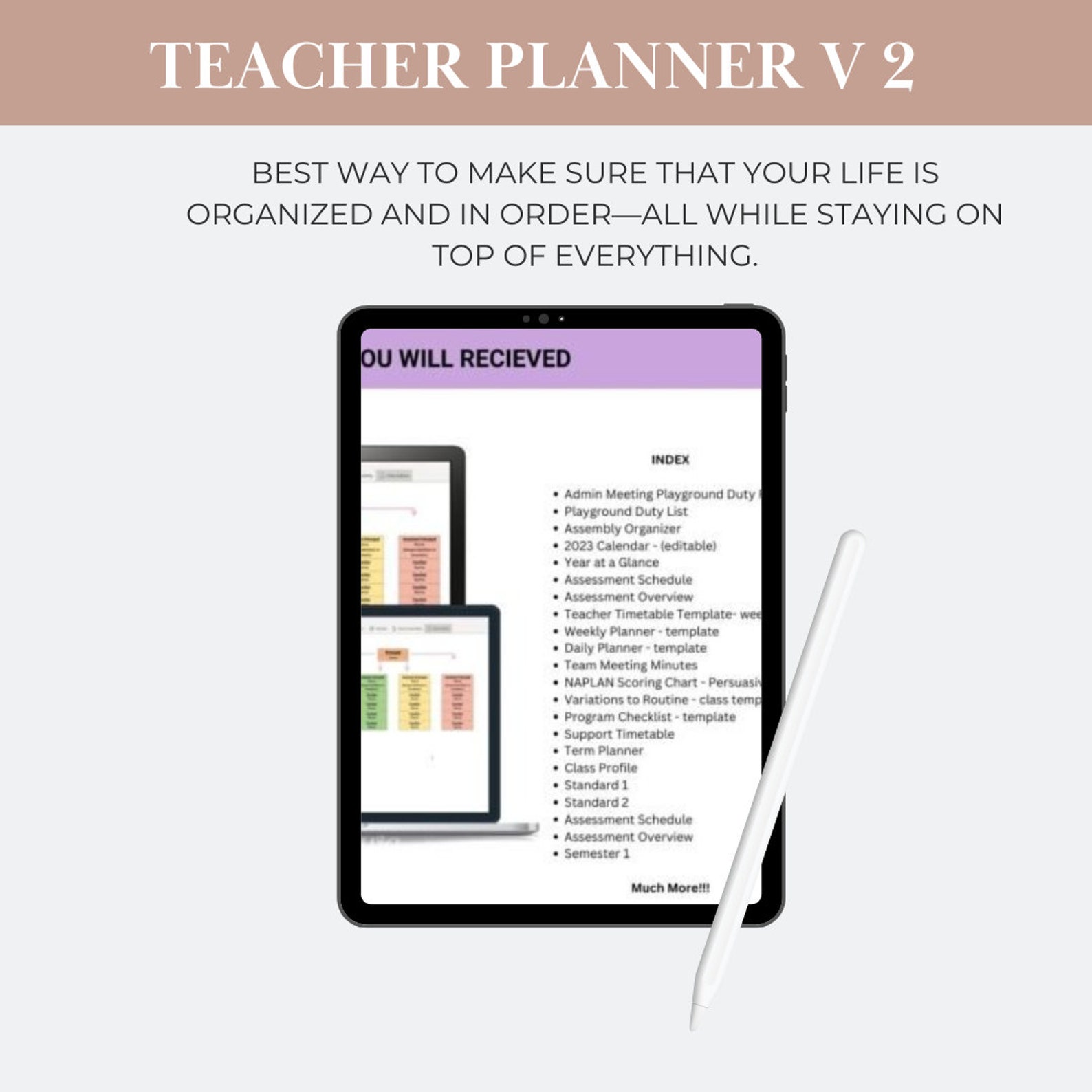 Onenote Teacher Planner Dated Undated Weekly Lesson Planner Onenote ...