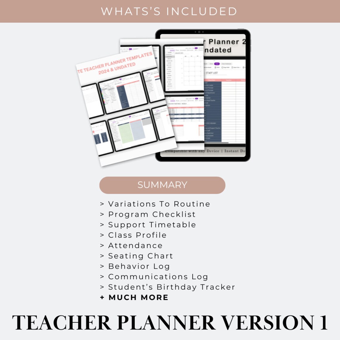 Onenote Teacher Planner Dated Undated Weekly Lesson Planner Onenote ...