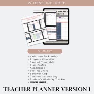 Onenote Teacher Planner Dated Undated Weekly Lesson Planner Onenote ...