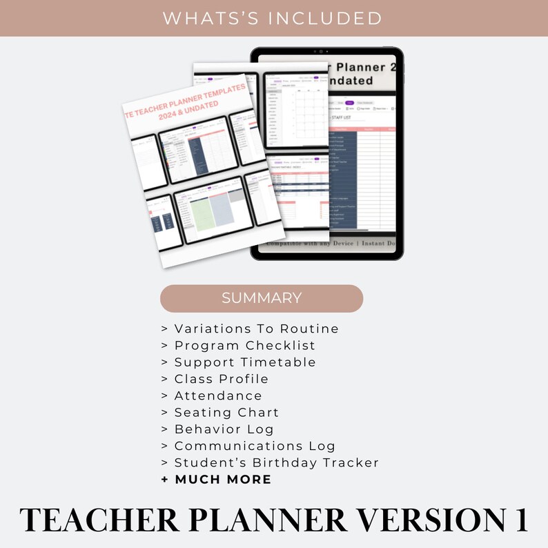 Onenote Teacher Planner Dated Undated Weekly Lesson Planner Onenote ...