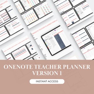 Onenote Teacher Planner Dated Undated Weekly Lesson Planner Onenote ...