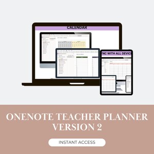 Onenote Teacher Planner Dated Undated Weekly Lesson Planner Onenote ...