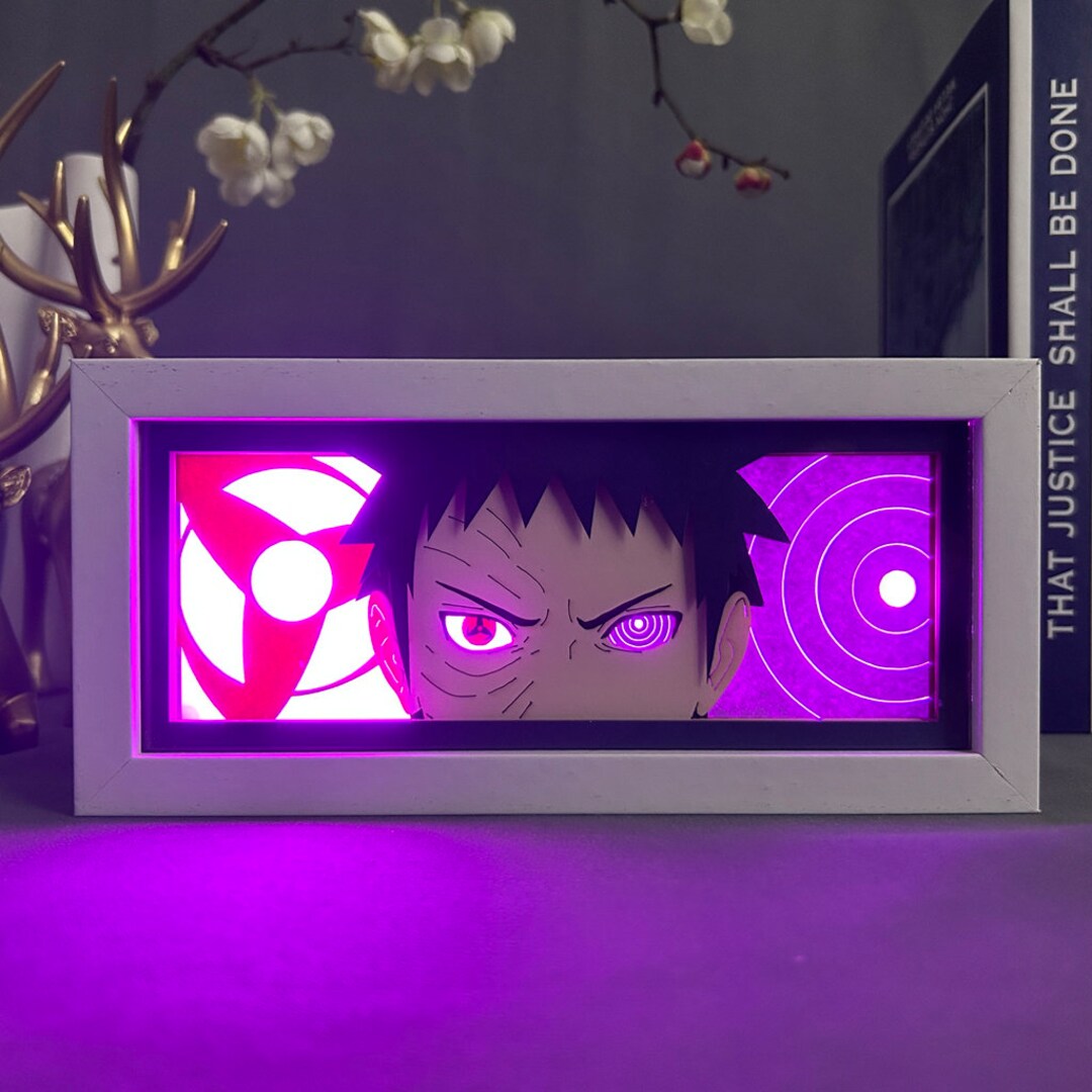Obito Anime Light Box Anime RGB Night Light Anime Desk Lamp Anime Gifts ...