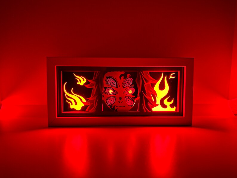 Kokushibo Anime Light Box Anime RGB Night Light Anime Desk Lamp Anime ...