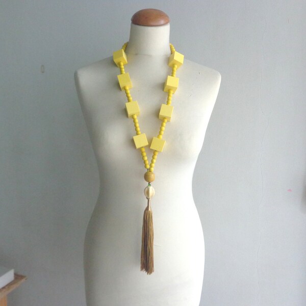 Yellow Necklace - Etsy