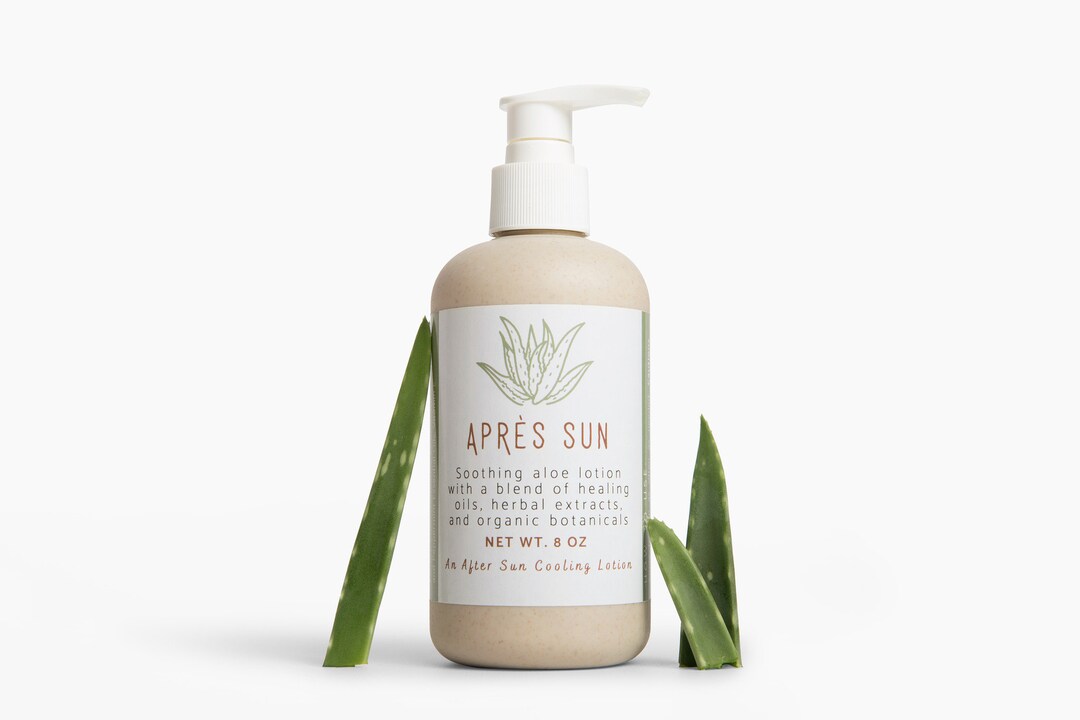 Aloe After Sun Lotion With Kukui Nut Oil and Calendula Cooling ...