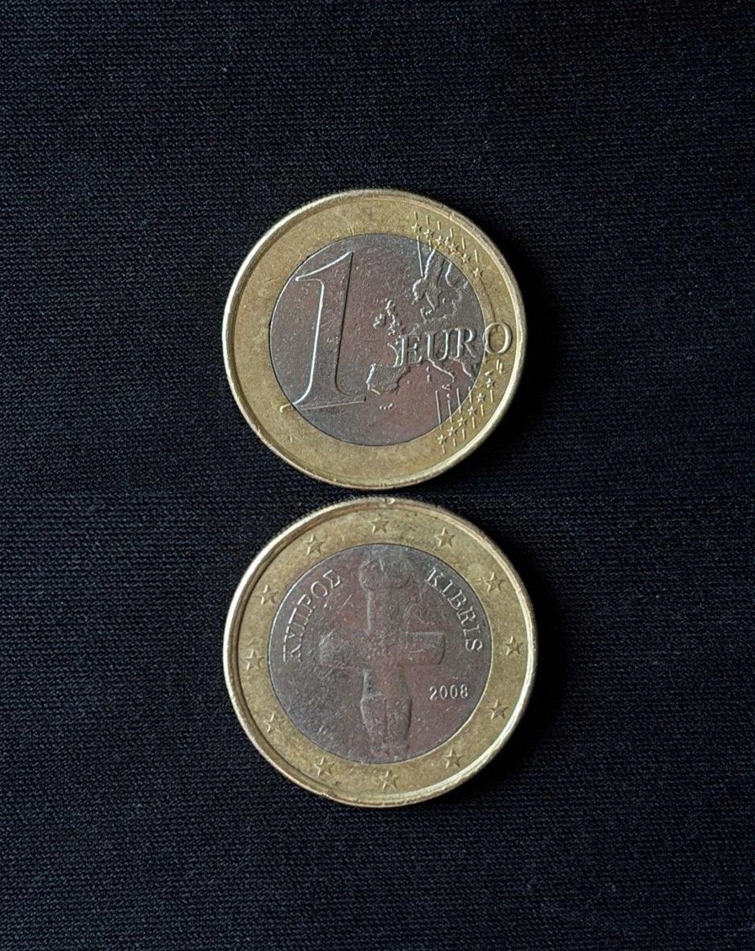 Rare 1 Euro Coin Cyprus 2008, Idol of Pomos 2008 Vanda - Etsy