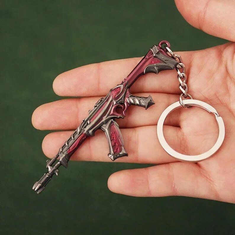 Mini Valorant Knives Phantom Vandal Riot Buddy Metal Key Ring Pendant ...