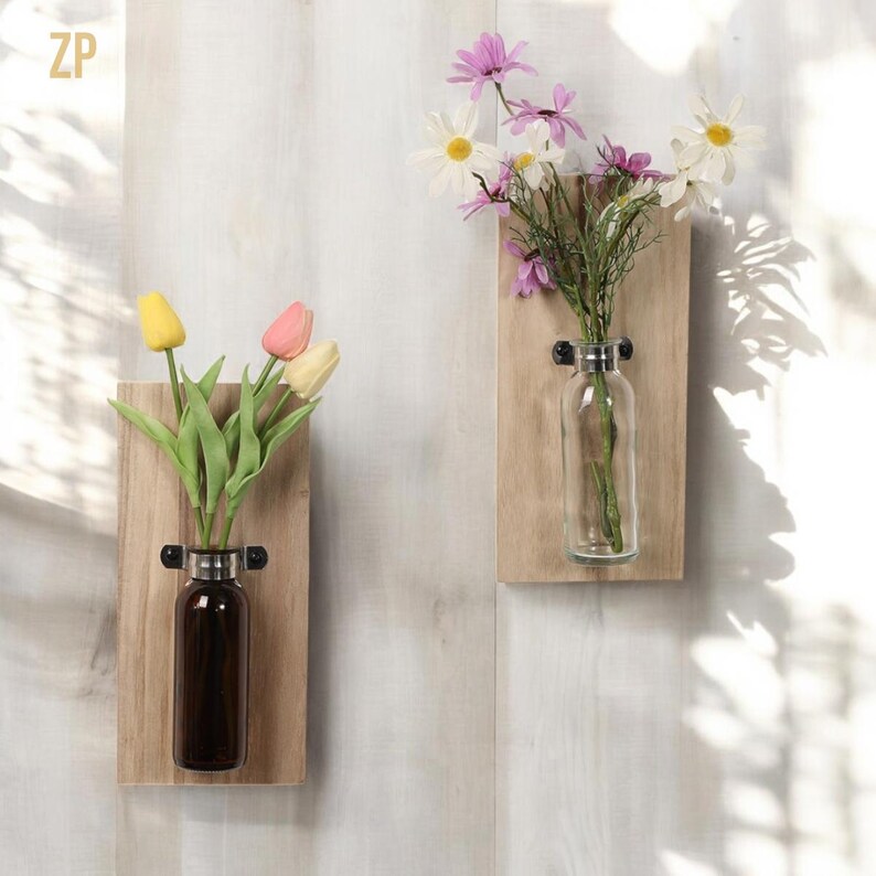 Rustic Wood Farmhouse Sconces Wood Wall Sconces Decorations Wall ...