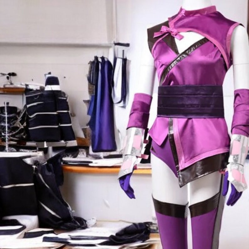Mortal Kombat Mileena Cosplay Costume Set MK Ninja Costume Mileena ...