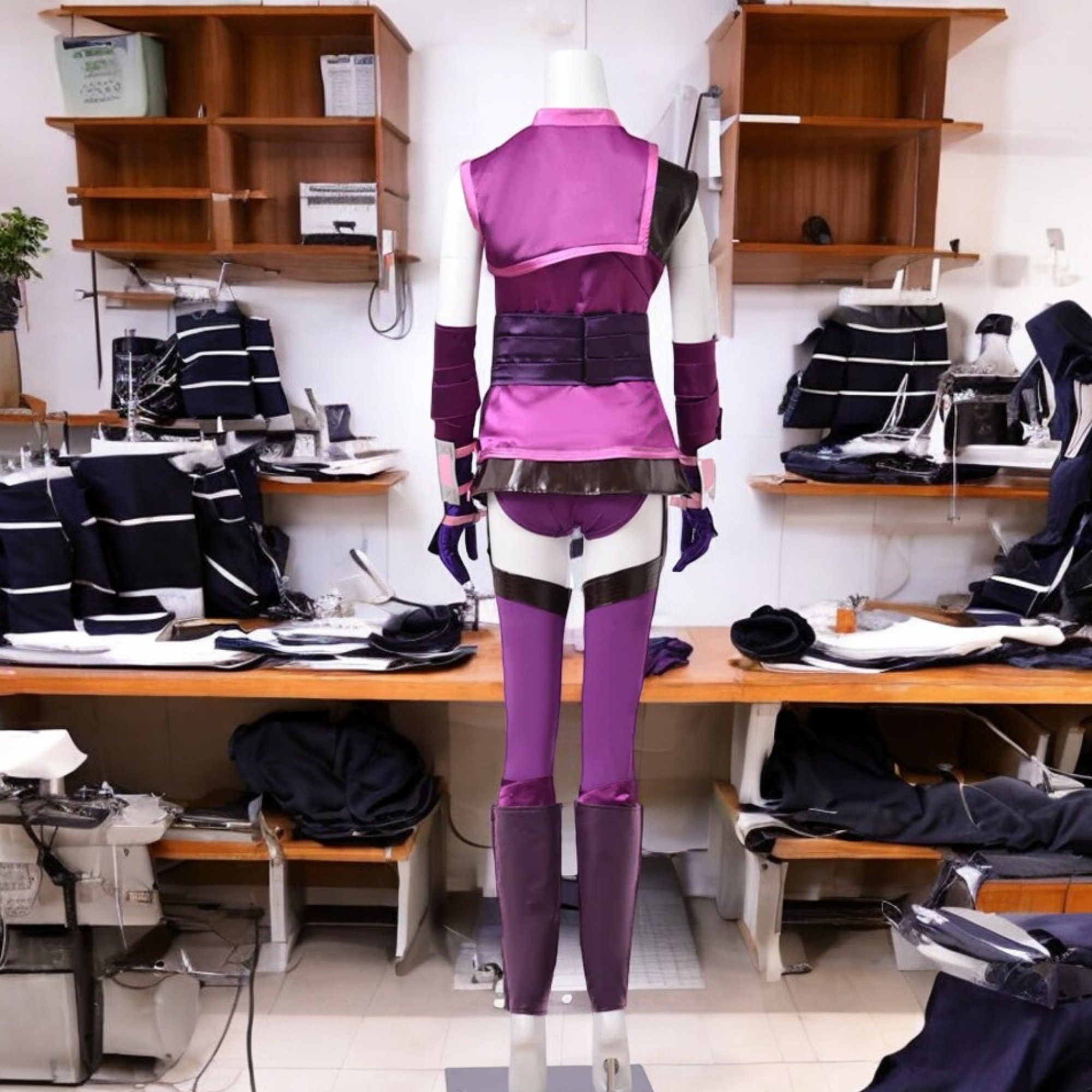 Mortal Kombat Mileena Cosplay Costume Set MK Ninja Costume Mileena ...