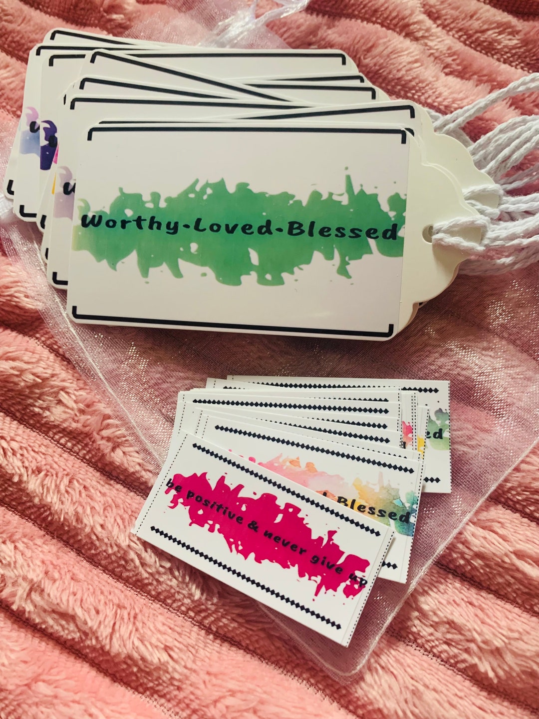 Positive Gift Tags & Stickers Bundle - Etsy