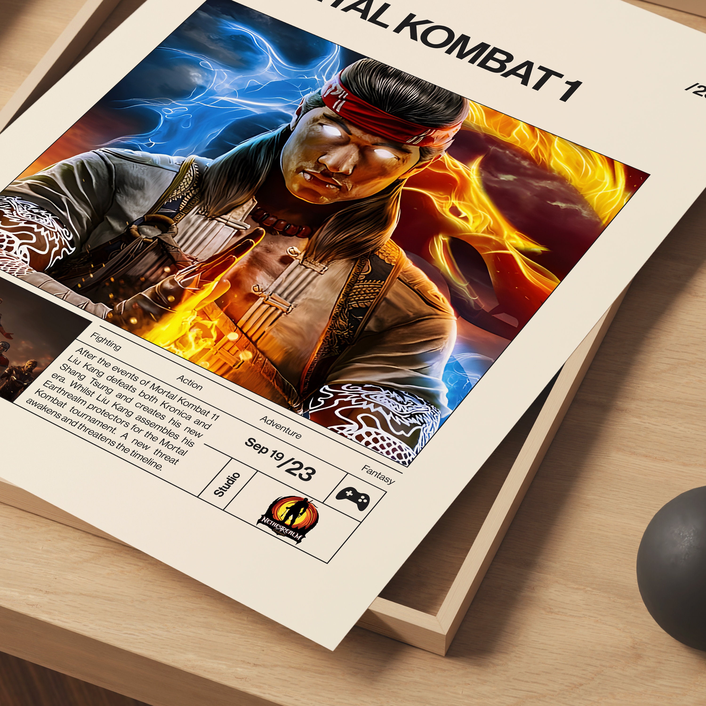 Mortal Kombat 1 Poster, Video Game Poster, Minimalist Game Print ...