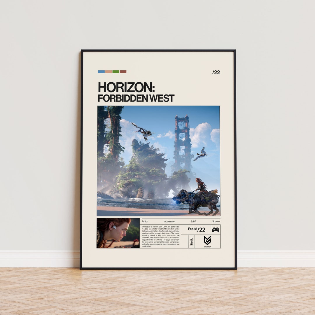 Horizon Forbidden West Poster, Video Game Poster, Minimalist Game Print ...