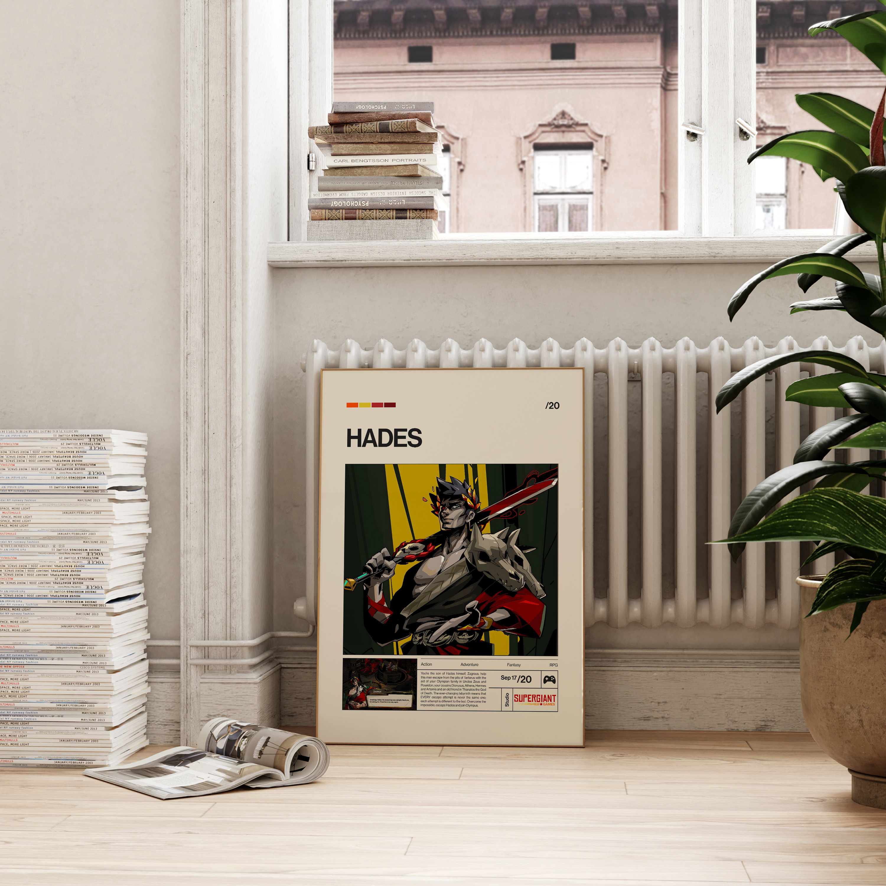 Hades Poster, Video Game Poster, Minimalist Game Print, Gaming Room ...