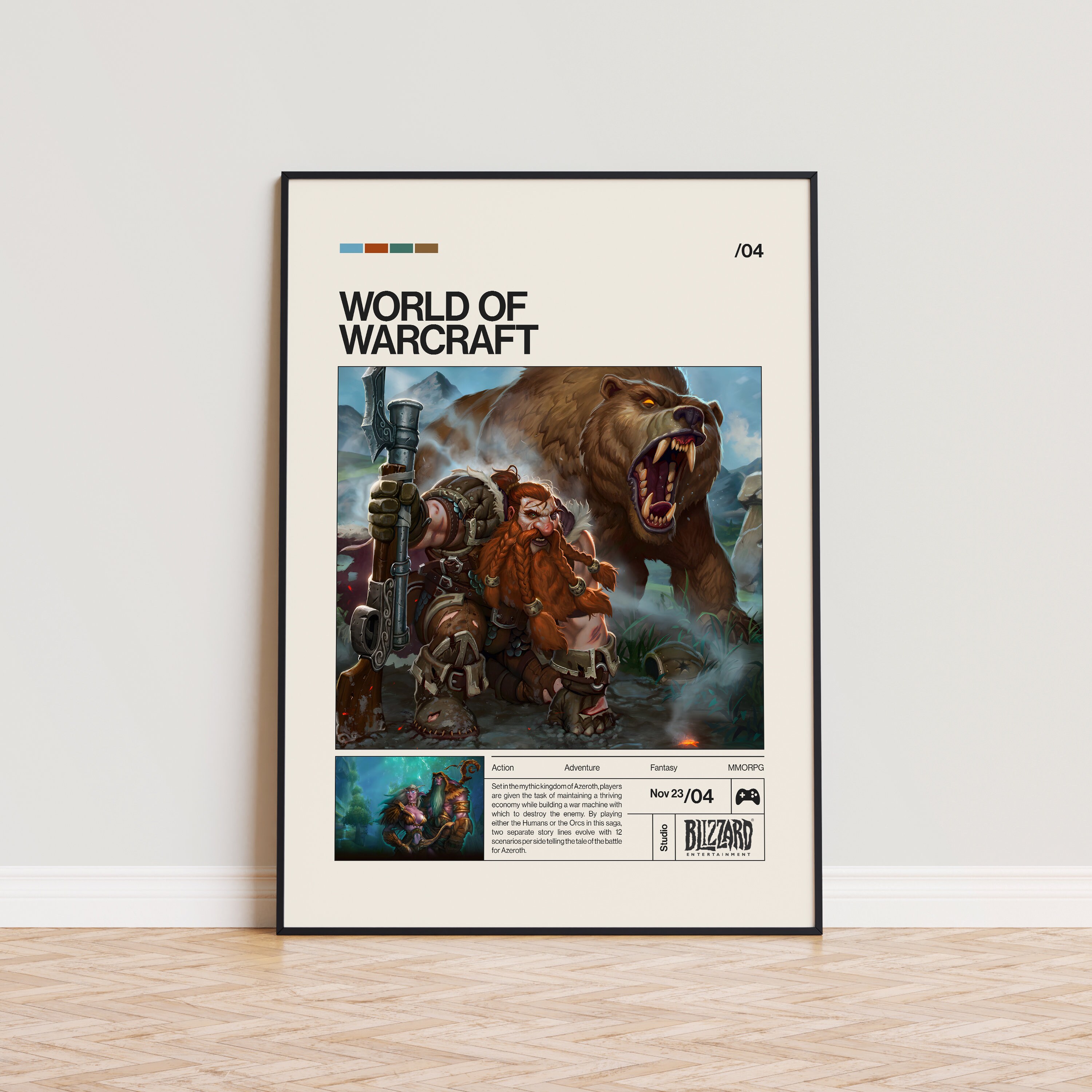 World of Warcraft Poster, Video Game Poster, Minimalist Game Print ...