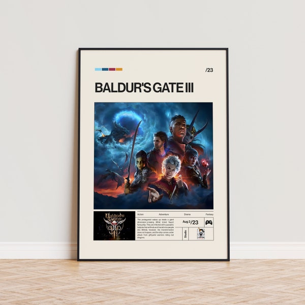 Baldurs Gate 3 Poster - Etsy