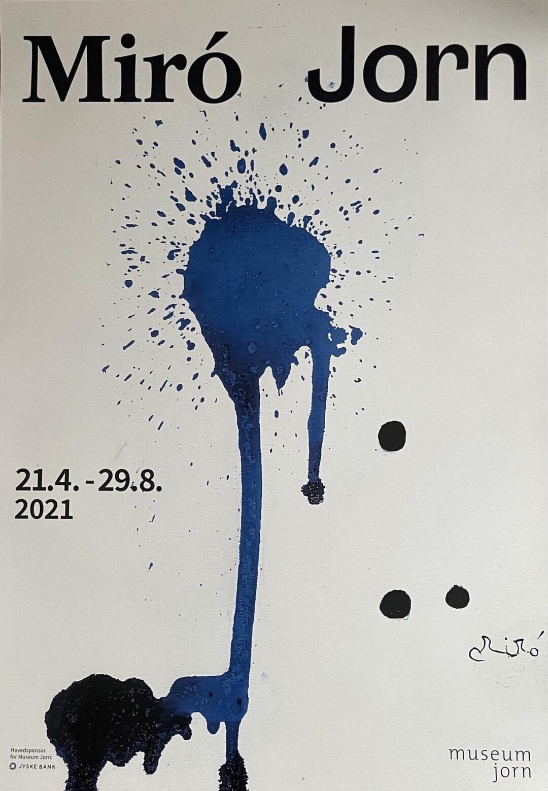 Joan Miro (1893-1983), Miro&jorn the Exposition Orginal Poster 2021 - Etsy