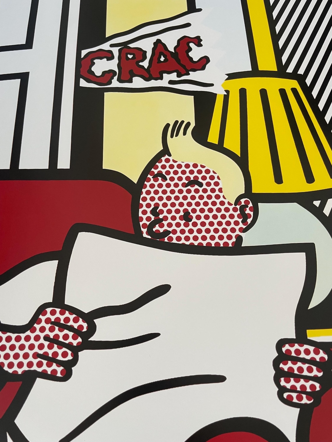 Roy Lichtenstein (1923-1997), Tintin Reading, 1993, Copyright Roy ...