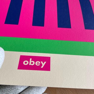Orginal Shepard Fairey (OBEY), Op-art Icon, Hand Signed and Numbered by ...