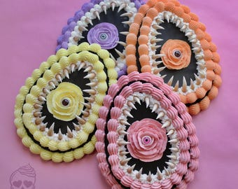 Spooky Blood Easter Egg Fake Cake Wall Decor - Etsy