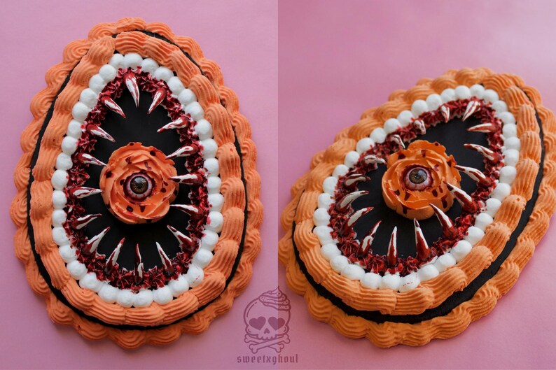 Spooky Blood Easter Egg Fake Cake Wall Decor - Etsy