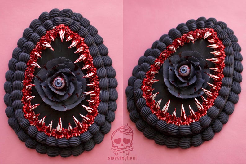 Spooky Blood Easter Egg Fake Cake Wall Decor - Etsy