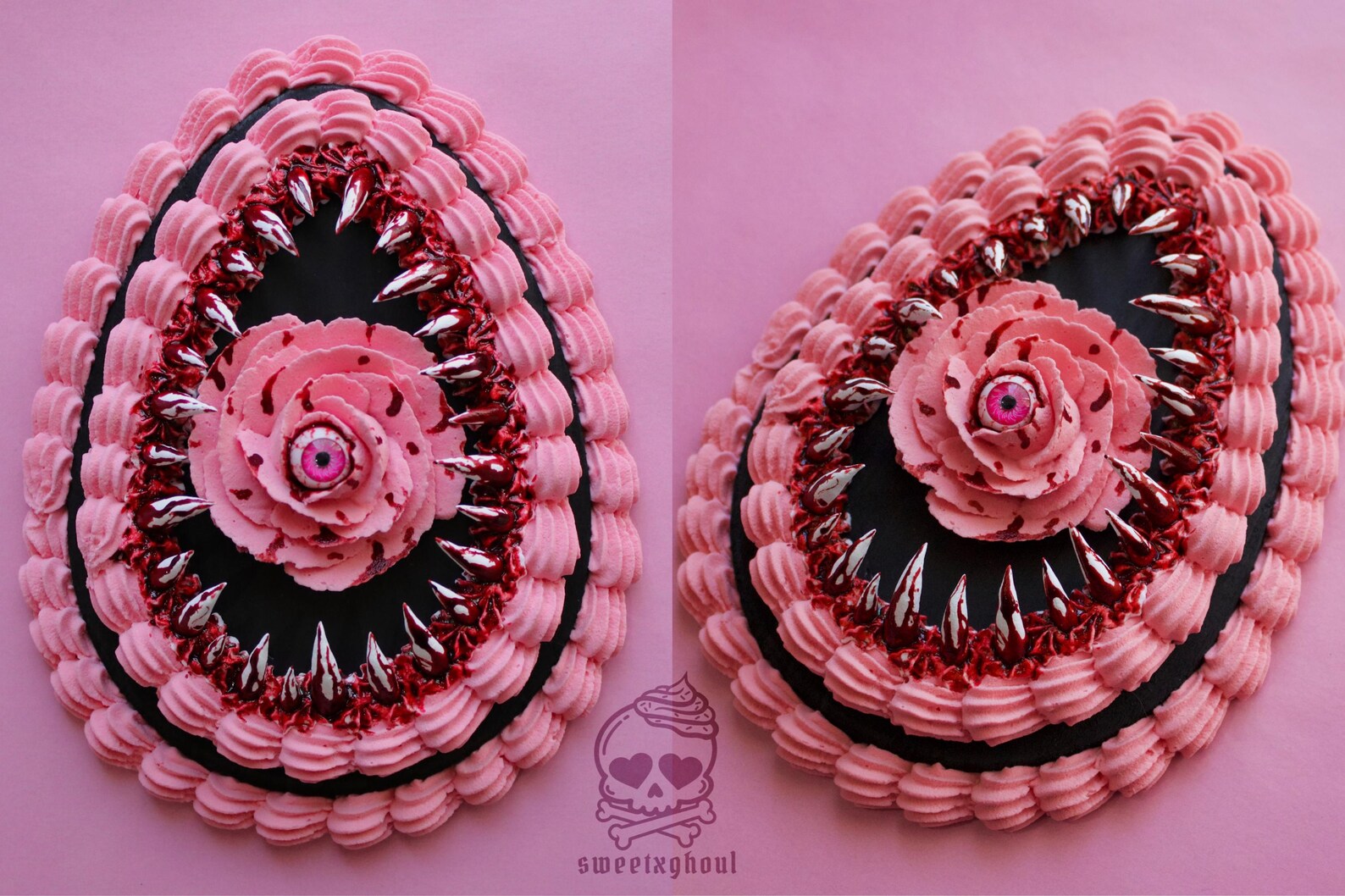 Spooky Blood Easter Egg Fake Cake Wall Decor - Etsy