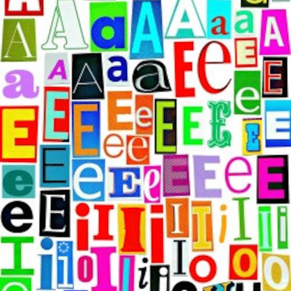 Magazine Letters - Etsy