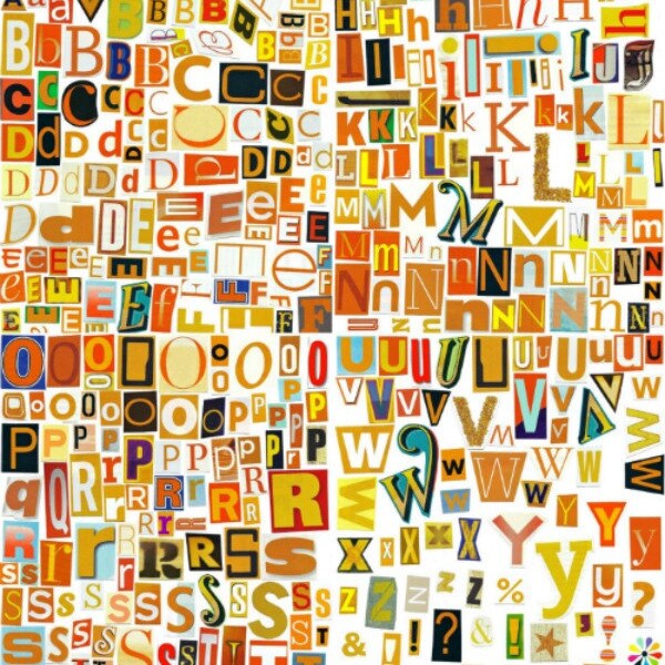 Ransom Note Letters Printable - Etsy