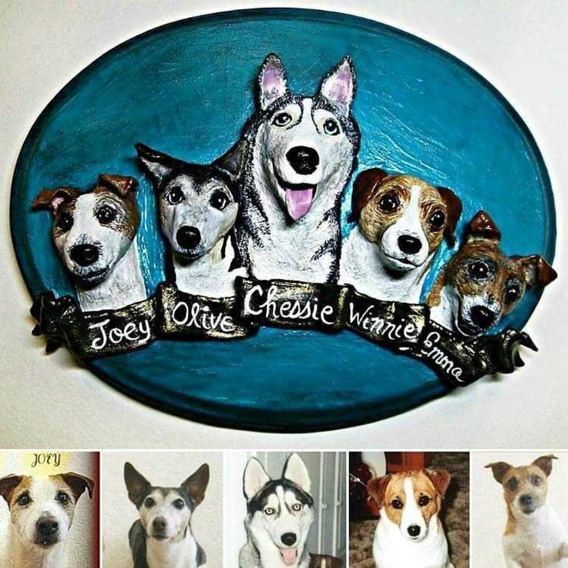 Custom Dog Portrait Custom Pet Portrait Personalized Pet - Etsy