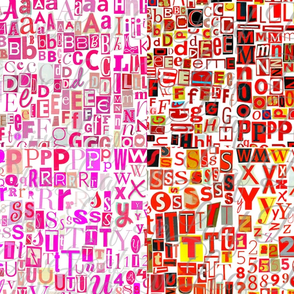 Magazine Letters - Etsy